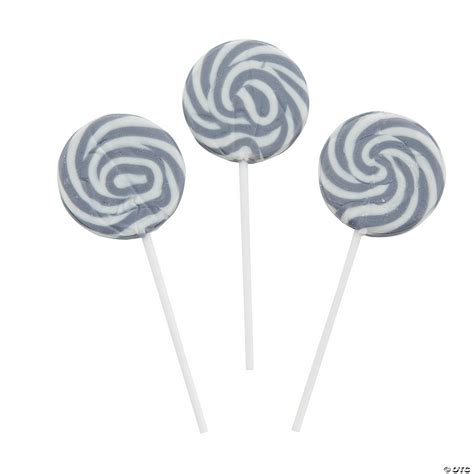 Silver Swirl Lollipops