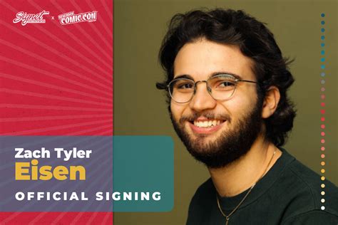 Zach Tyler Eisen Autograph Pre Order Official Signing New York