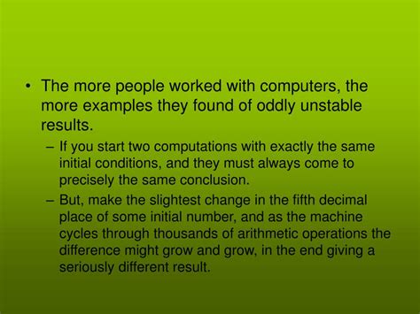 Ppt Non Linear Systems Chaos And Complexity In Meteorology And Climatology Powerpoint