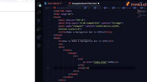 How To Make A Navigation Bar In Html Example Codes Dprogramming