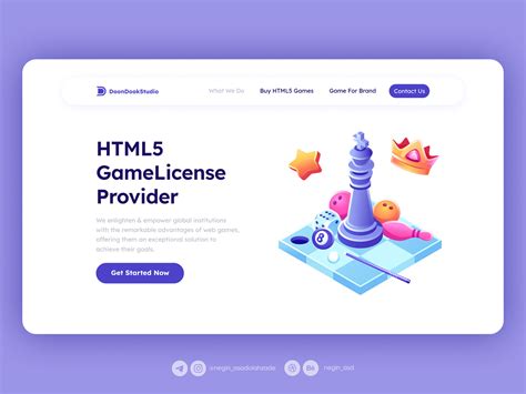 Html5 Games Website Landing Behance