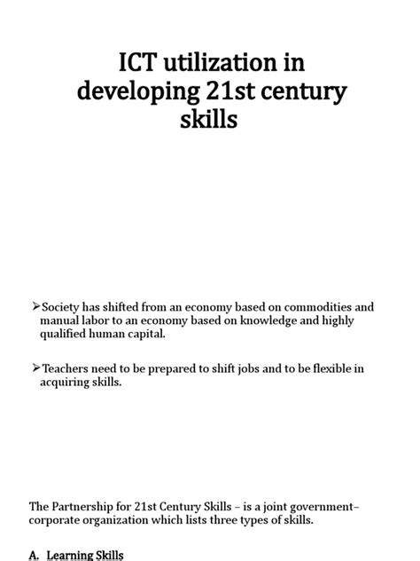 Ict Utilization In Developing 21st Century Skills Pdf Educational Technology Creativity