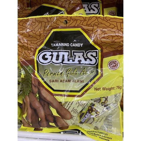 Gulas Asam Jawa Candy Gulas Gula Gula Asam Jawa Tamarind Candy 76g