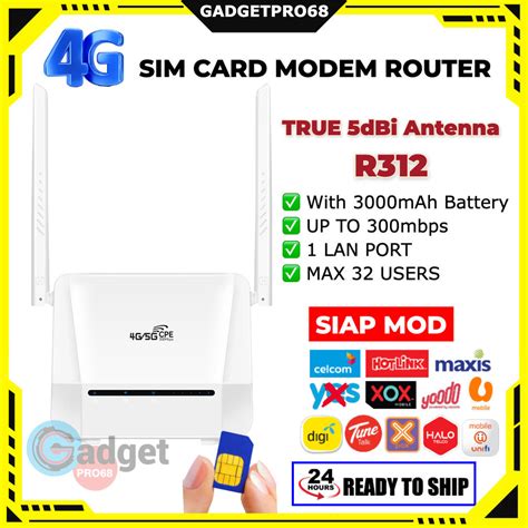 New 4g Modified Router Modem R312 Hotspot Unlimited For Malaysia Telco 4g Lte Wifi Like Gt990