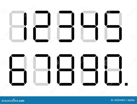 Calculator Digital Numbers Vector Illustration Stock Illustration