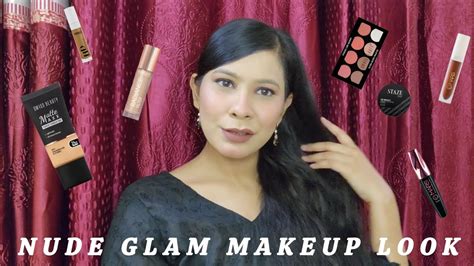 Easy Nude Glam Makeup Look-Step By Step Makeup Tutorial - YouTube