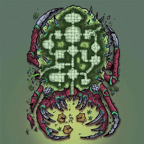 Oc Who Dares Set Up Camp Outside The Barrow Beetle Dungeon Map Dnd