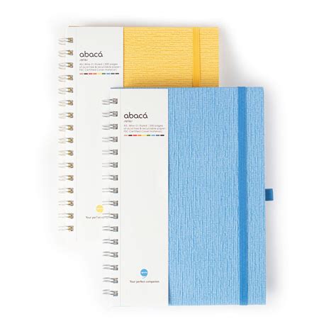 Comma Abaca A Size Wire O Bound Spiral Notebook Pack Of Sky