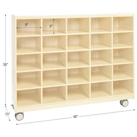Environments® Mobile 25 Section Cubby Storage Cubbie Storage Storage