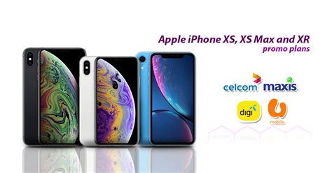 Updated Comparison Apple Iphone Xs Xs Max And Xr Promo Plans By U