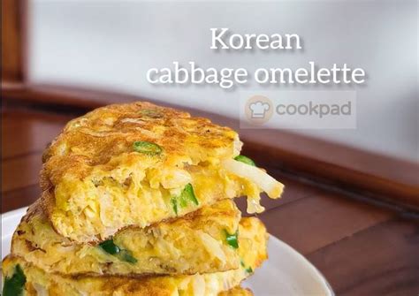 Resipi Korean Cabbage Omelette Oleh 0h Hana Cookpad