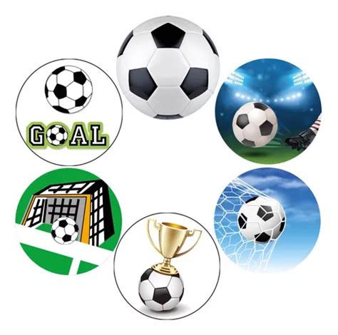 18 Obleas Comestibles 5 Cm Diámetro Futbol Meses sin interés