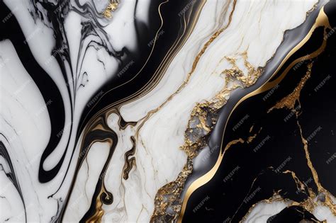 Premium Photo Luxury Marble Texture Background White Black Gold