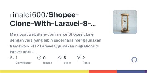 Github Rinaldi600shopee Clone With Laravel 8 Framework Membuat