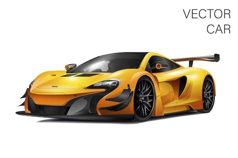 스포츠카 일러스트 프리미엄 벡터