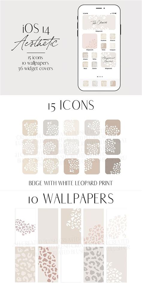Neutral Tone Aesthetic Iphone Ios Ios App Icons Etsy Artofit