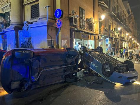 Palermo Auto Della Polizia Si Ribalta Ci Sono Feriti E Una Donna Arrestata FOTO