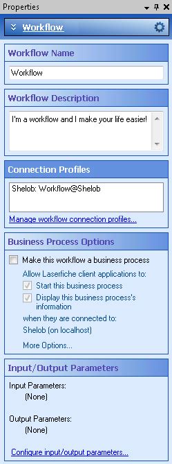 Properties Pane