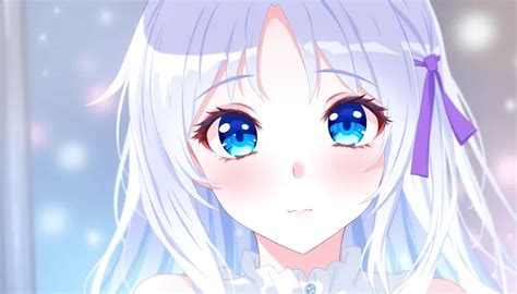 Beautiful Cute White Hair Image Free Ai Generator Makepix