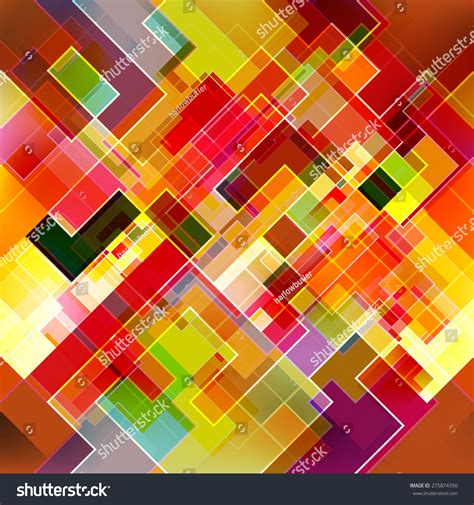 Geometrical Square Background Vector Illustration Stock Vector Royalty Free 275874350
