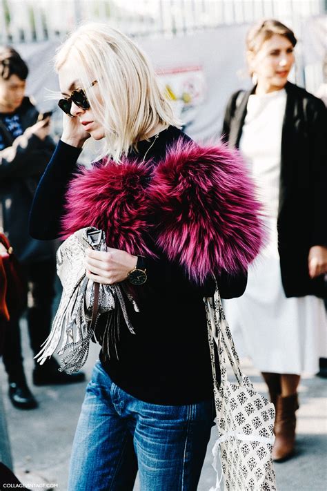 Paris Fashion Week Street Style 2 Collage Vintage