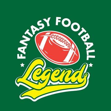 Fantasy Football Legend Emblem Style Design Premium Vector