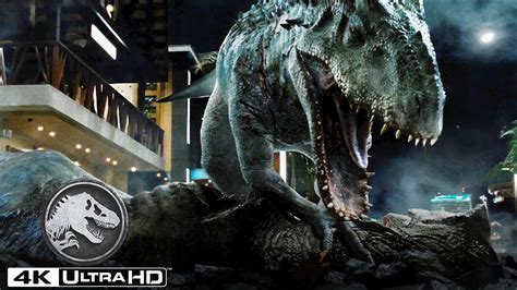 Final Battle Scene In 4k Hdr Jurassic World Youtube