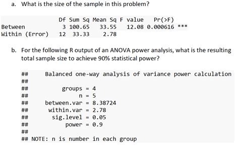 solved a what is the size of the sample in this problem b