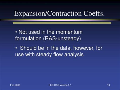 Ppt Hec Ras Version 31 Unsteady Flow Powerpoint Presentation Free