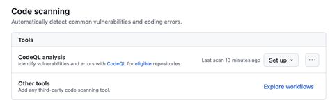 Github Code Scanning Was Inadvertently Disabled · Issue 5144