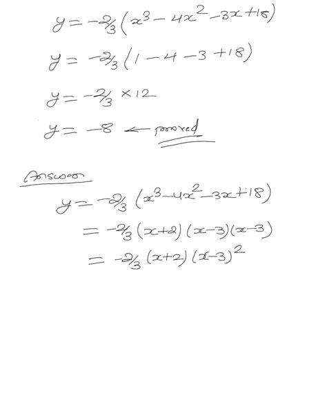 Solved Write A Function In Any Form That Would Match The Graph Shown Course Hero