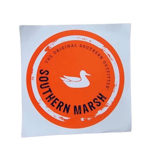 Southern Marsh Other Nwt Orange Southern Marsh Logo Sticker Poshmark