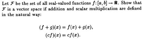 Solved Let F Be The Set Of All Real Valued Functions