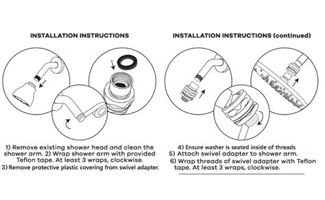 Hammerhead Showers® All Metal Shower Head Swivel Ball Adapter Brushed
