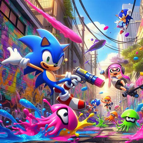 Sonic X Splatoon Ai 2 By Tomartista On Deviantart