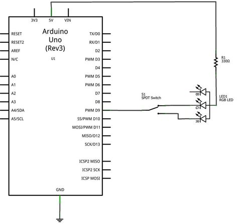 The Electronic Pixel Fritzing Circuit Schematic Diagram