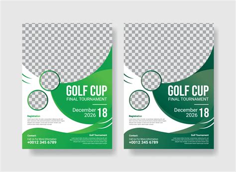 Golf Cup Tournament Flyer Design Template Annual Sport Event