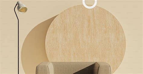 소파와 램프가 있는 거실 사진 Unsplash의 미니멀리즘 이미지