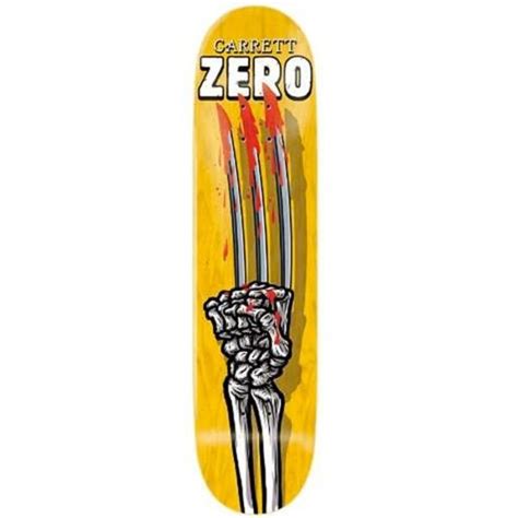 ZERO GARRETT SKELETON HANDS SKATEBOARD DECK 8 Salty Peaks Snowboard Shop