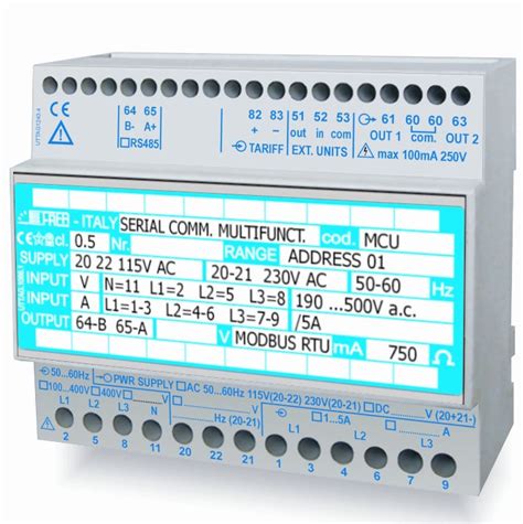 Din Rail Current Transducer Voltage Power Ritm Industry