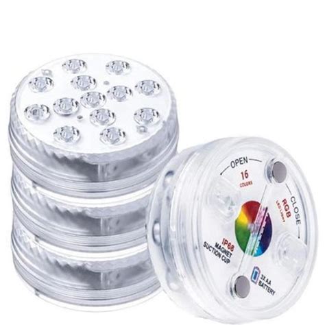 Lampe Led Submersible étanche 13 Led Télécommande étanche Lampe
