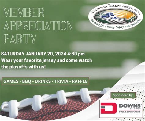 Eric Sauer On Linkedin Looking Forward To This Party During The California Trucking Associations