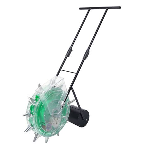 High Efficiency Seed Spreader With Lbs Capacity Adjustable Depth