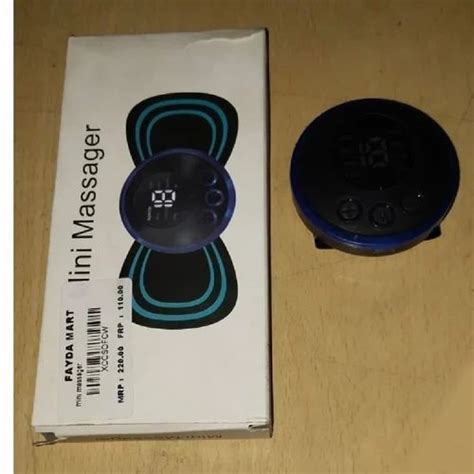 Silicone And Plastic Black Mini Semi Automatic Electrical Massager For