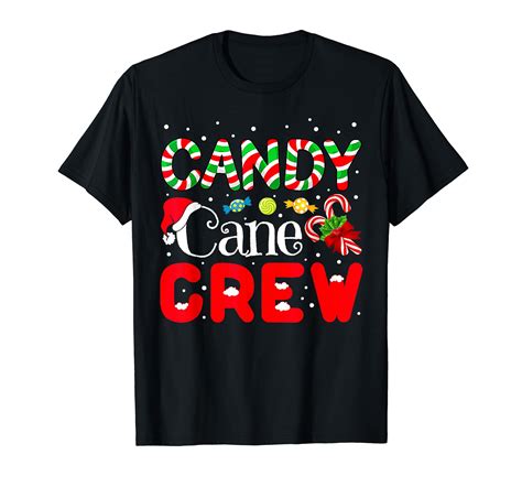 Candy Cane Crew Christmas Candy Cane Party T Shirt