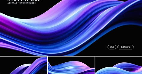 Abstract Gradient Wave Background Backgrounds Ft Purple Gradient And Gradient Envato