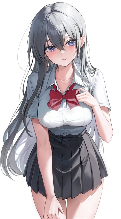Silver Haired Jk Artists Original Rjoshikosei