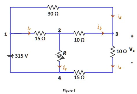 The Variable Resister R In Circuit In Figure 1 Is Adjusted Until Va