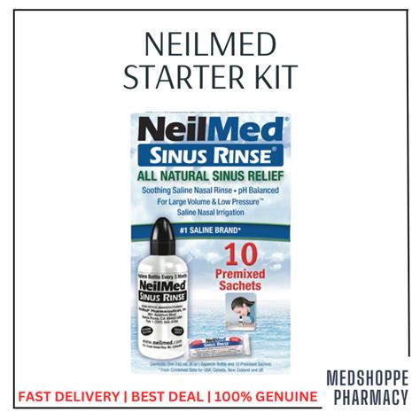 Neilmed Sinus Rinse Starter Kit With 10 Packets Lazada