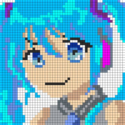 Hatsune Miku Charm Perler Bead Pattern Bead Sprites C Vrogue Co